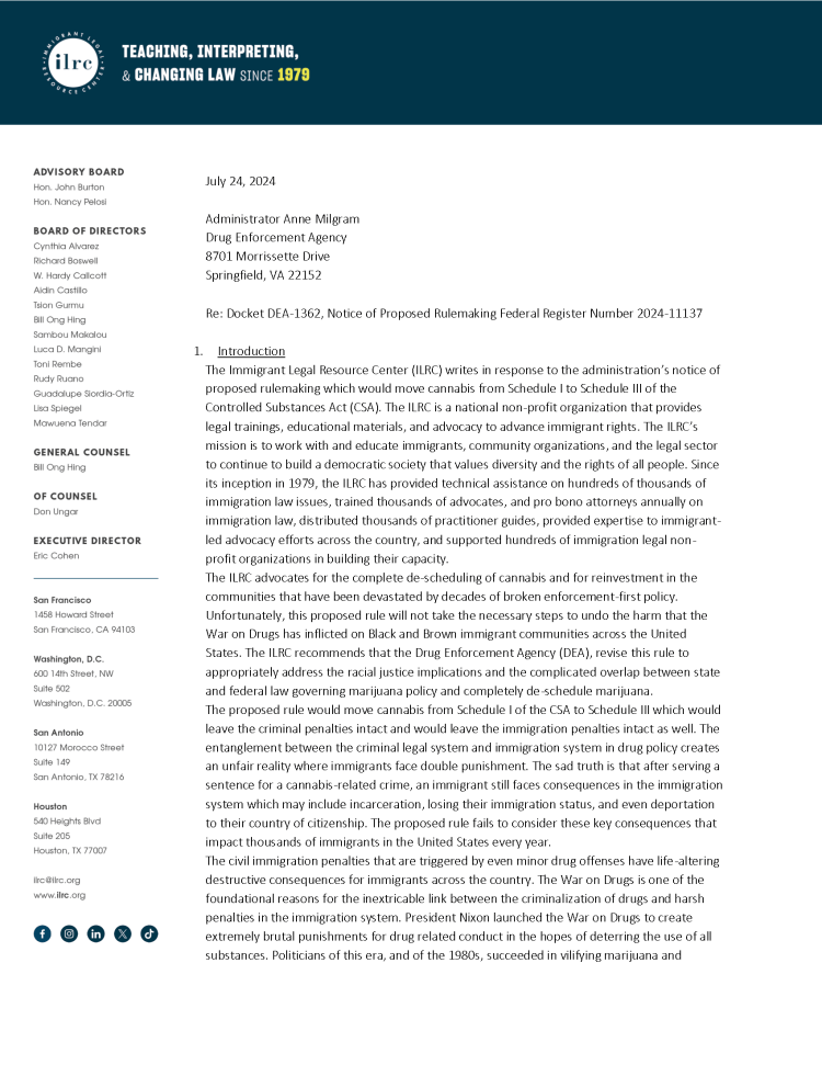 Areas of Expertise | Immigrant Legal Resource Center | ILRC